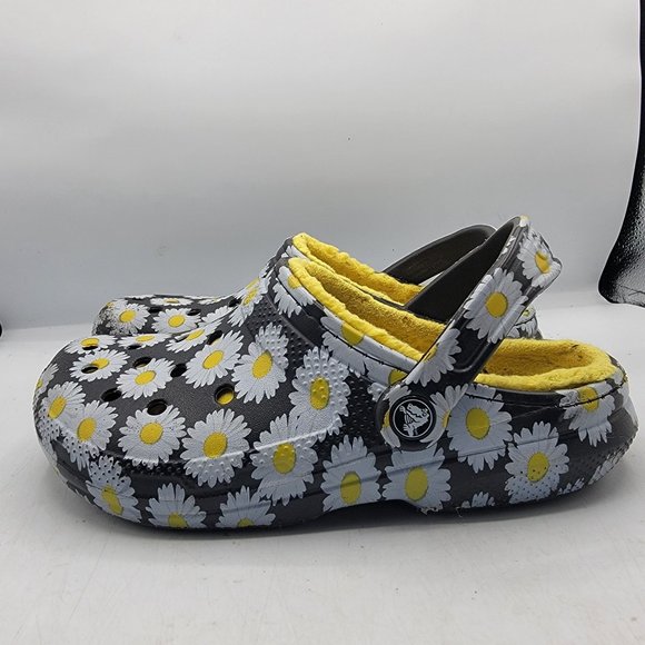 CROCS | Shoes | Crocs Classic Lined Vacay Vibes Womens Size 7 Black ...